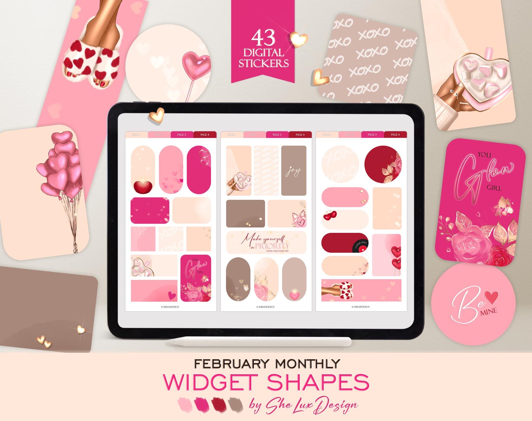 Aesthetic Valentines Day Widgets For Laptop Valentine's Day Ios 14 App ...