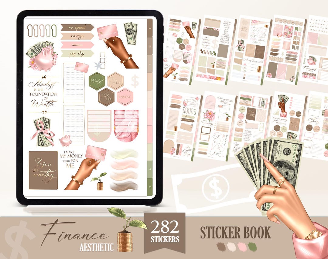 2025 Budget Stickers for Finance Digital Planner, Budgeting Sticker ...