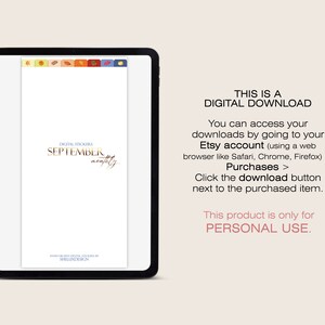 September Digital Stickers, Fall Goodnotes Stickers, Autumn Aesthetic ...