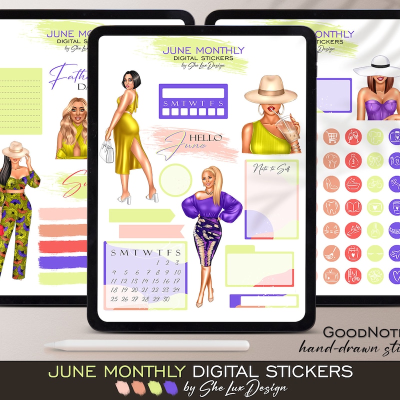Aesthetic June Calendar - Etsy