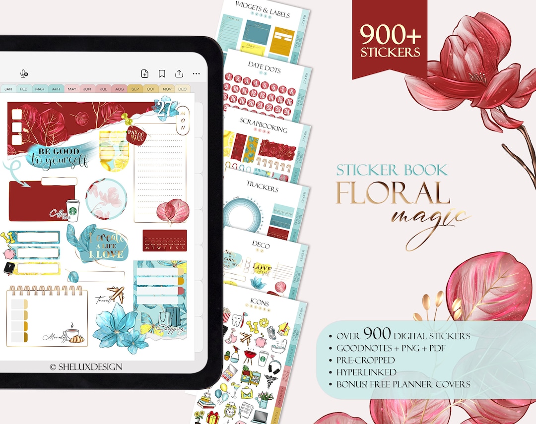Everyday Life Sticker Book, Digital Stickers, Goodnotes Stickers ...