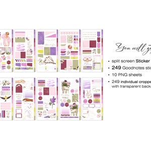 2025 Spring Digital Stickers for Goodnotes Planner, Blooming Flowers ...