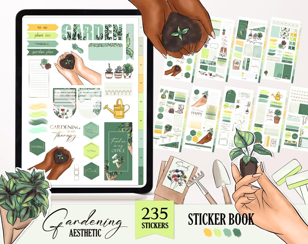 2025 Gardening Digital Stickers, Garden Planner Sticker Book, Goodnotes ...