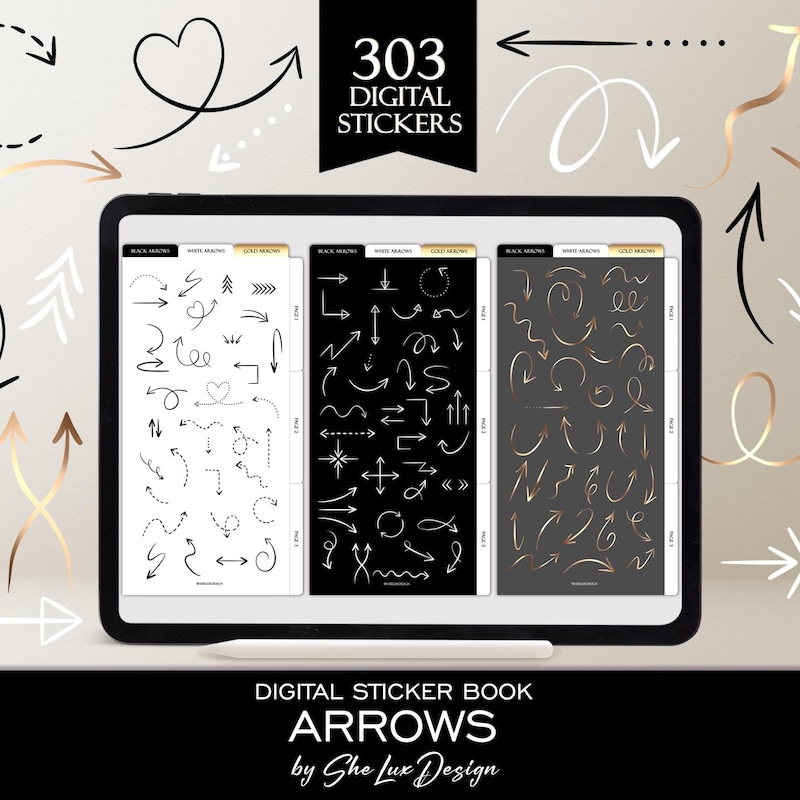 Arrow Stickers - Etsy