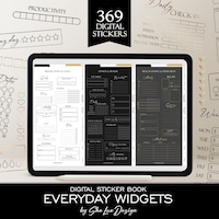 Digital Planner Stickers Set - Goodnotes Stickers - Journal Prompts ...