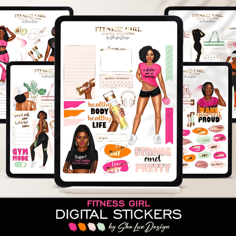 Fitness Stickers - Etsy