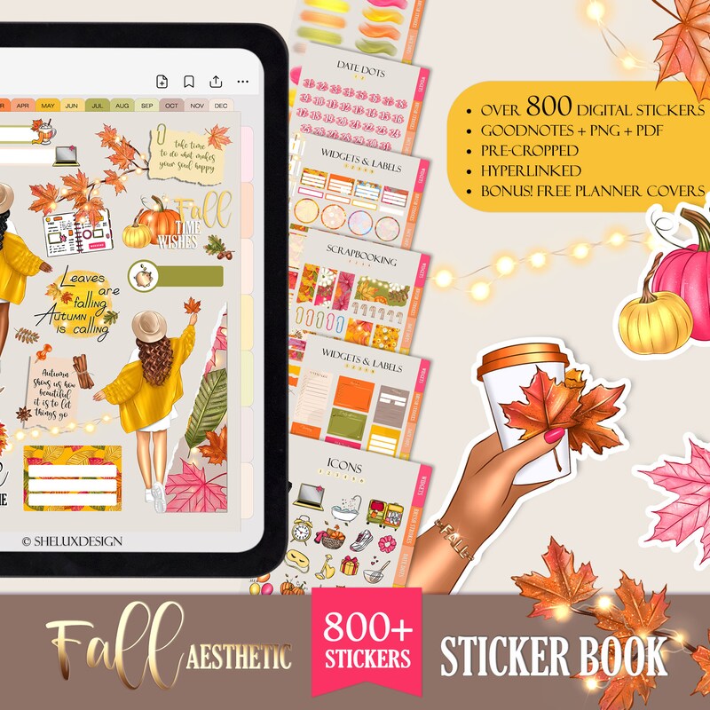 Autumn Stickers - Etsy