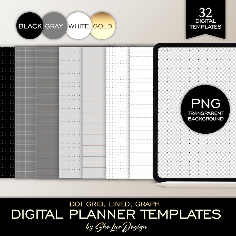 Png Notes Templates Dotted - Etsy UK