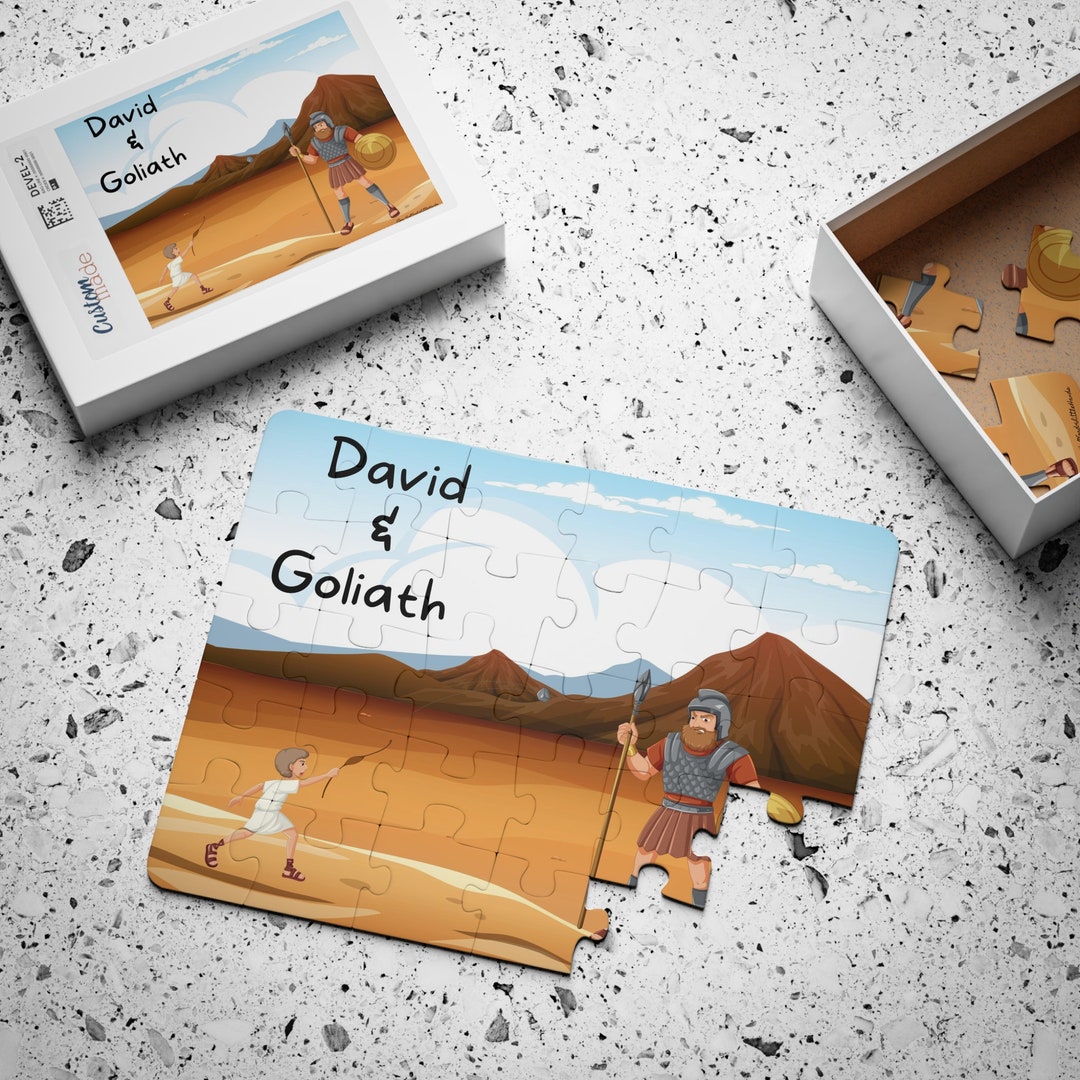 Children's Kids' Puzzle, 30-piece, David and Goliath, Gift, Play ...