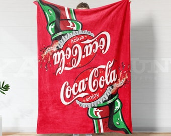 COCA COLA FLEECE Blanket - Etsy