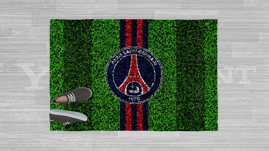 PSG Floor Mat Heavy Duty Floor Rug Les Parisiens Rug for Entry Door Non ...
