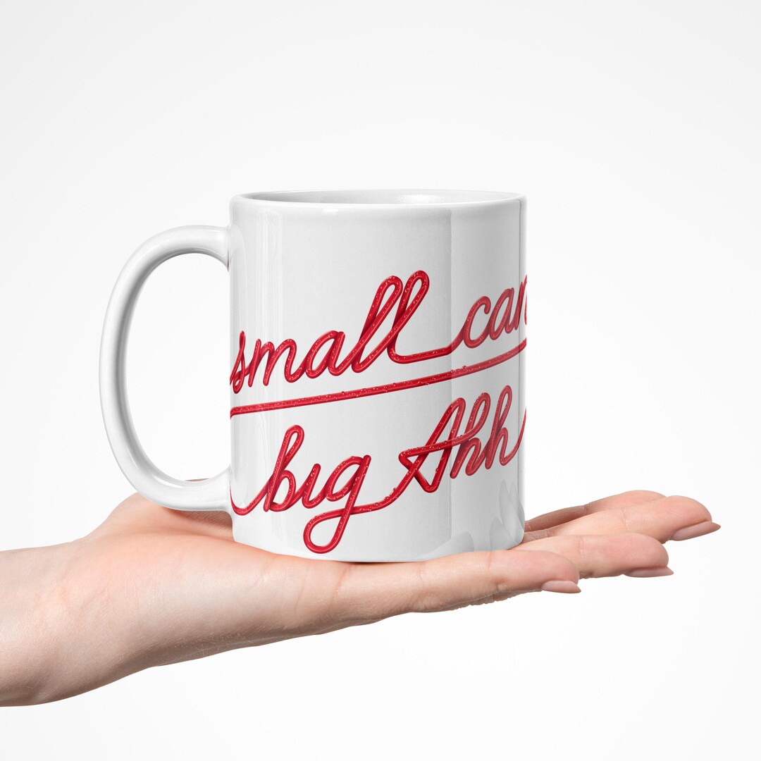 Small Can Big Ahhh Coca Cola Ceramic Mug, 11oz, 15oz Red White Tea Cup ...