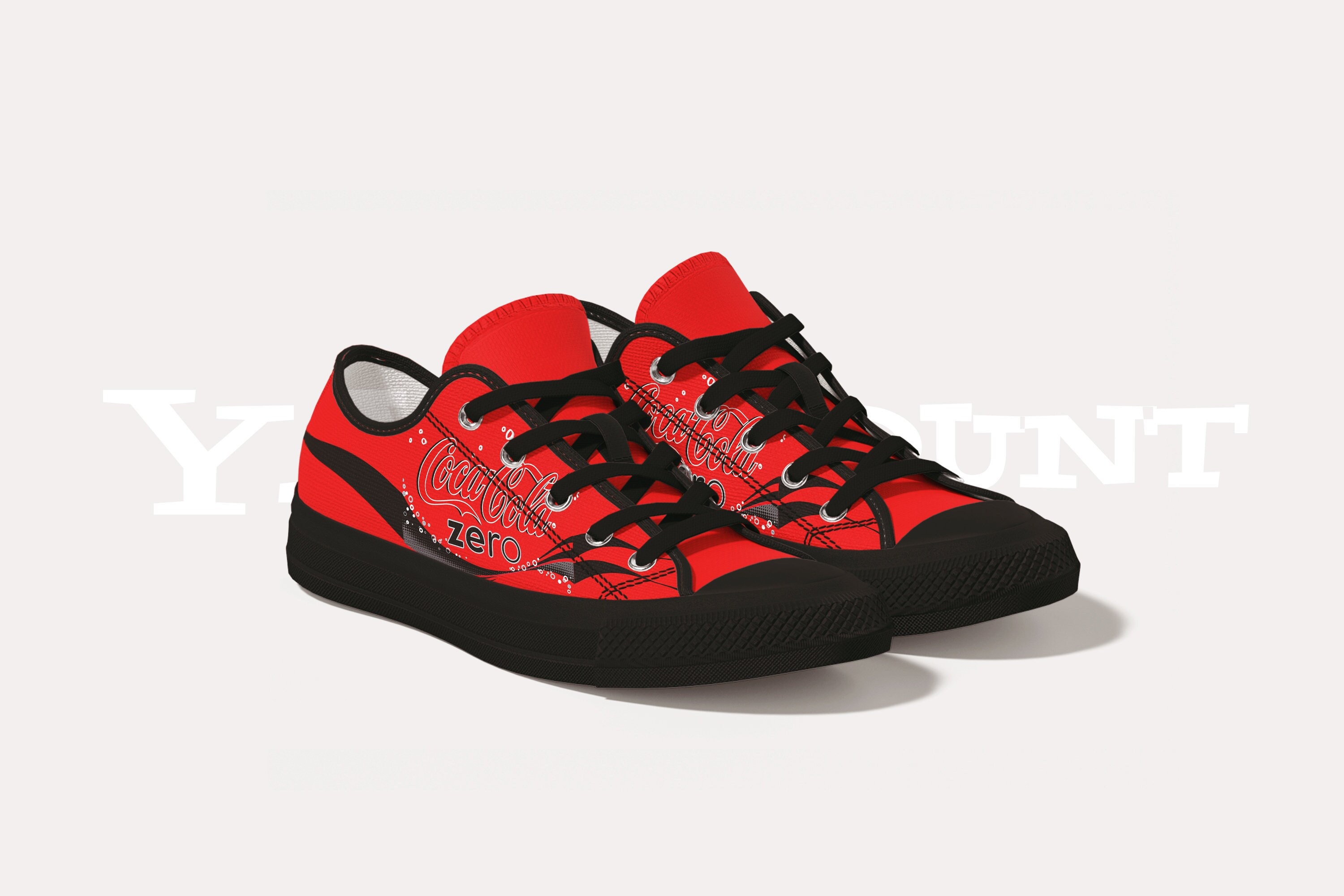 Coca Cola Shoes, Coke Zero High Low Top Sneaker, Fan Converse Style ...