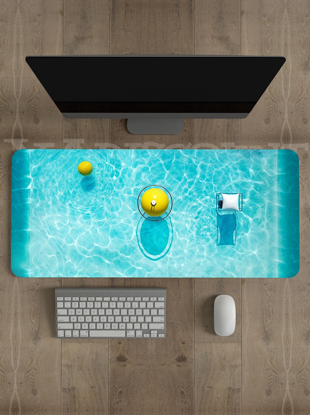 Swimming Pool Desk Mat Extend Gaming Mouse Pad Large Mousepad With ...