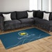 USA States Demonym Rug, Custom American Territories Area Rugs, Blue ...