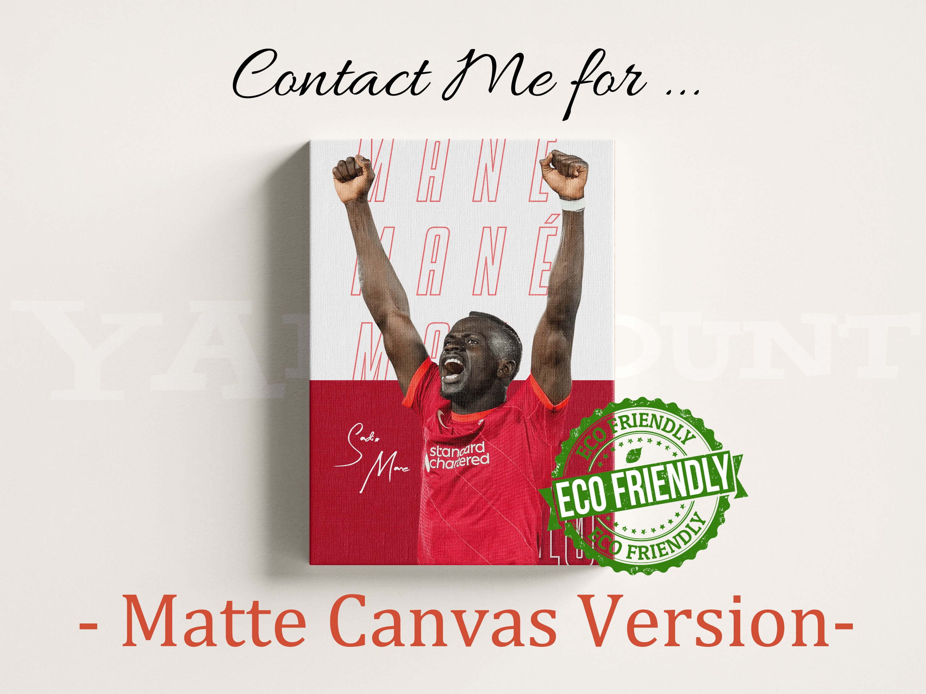 Liverpool FC Sadio Mané Poster Instant Digital Download Perfect Gift ...