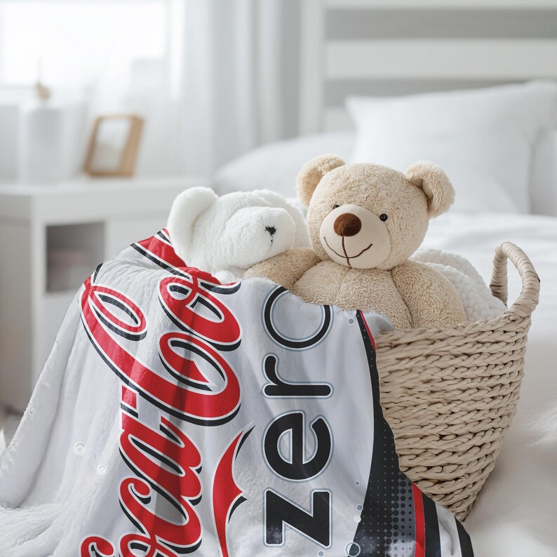 Coca-cola Zero Bedspread Throw, No Sugar Coke Blanket, Black Coke Sofa ...