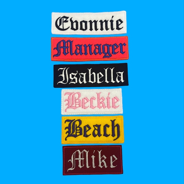 Custom Name Patch - Etsy