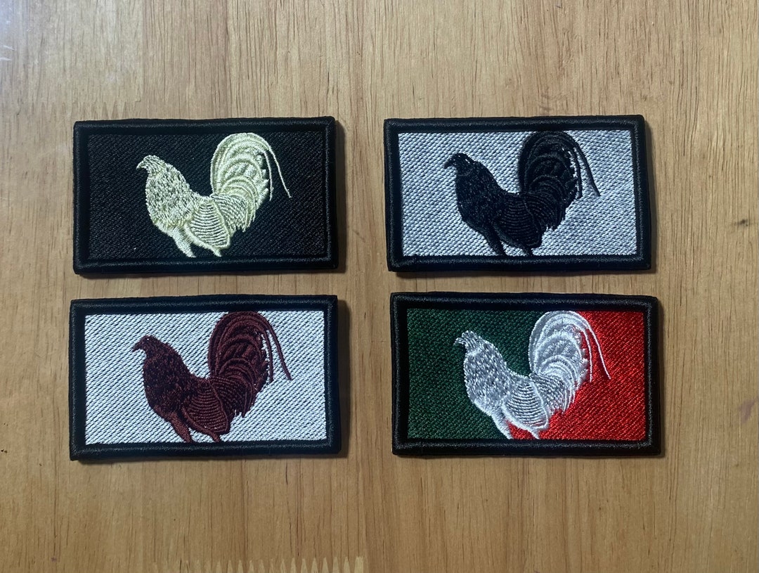 Embroidered Rooster Patch - Etsy