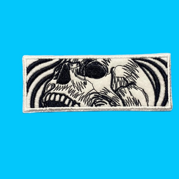 Embroidered Skull Patch - Etsy