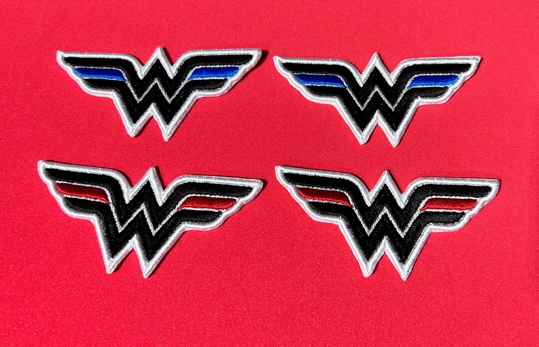 Wonder Woman Patch, Red Line Patch, Blue Line Patch - Etsy