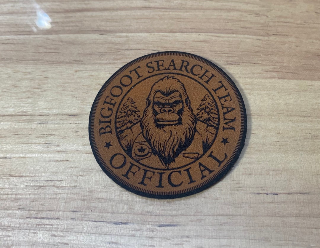 Bigfoot Leather Patch - Etsy