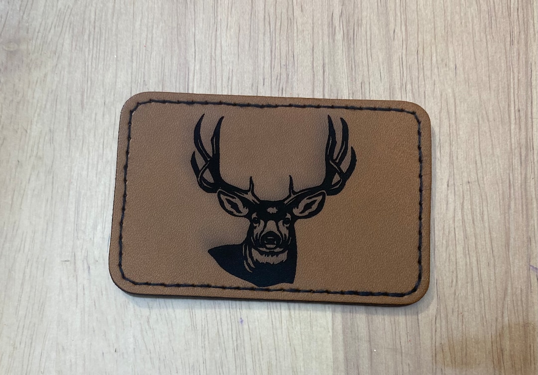 Deer Faux Leather Patch - Etsy