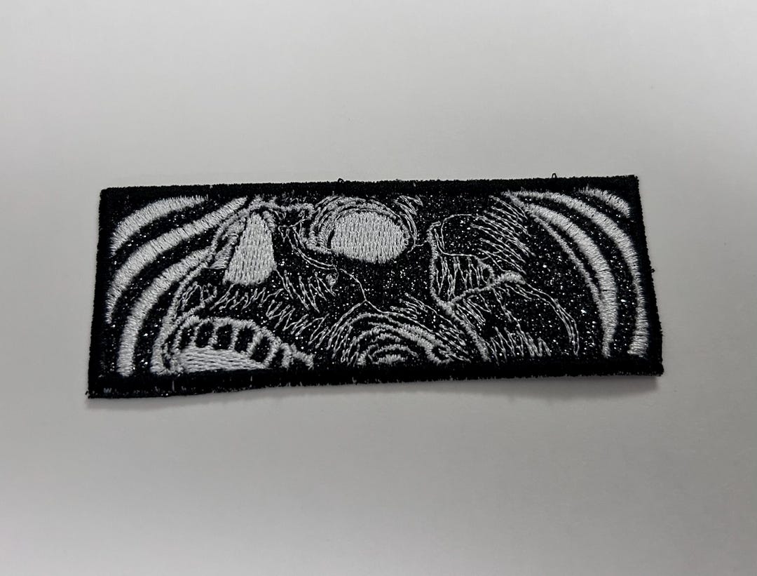 Embroidered Skull Iron-on Patch - Made in USA - Etsy