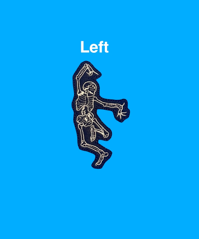 Dancing Skeletons Patch/ Embroidered Patch - Etsy