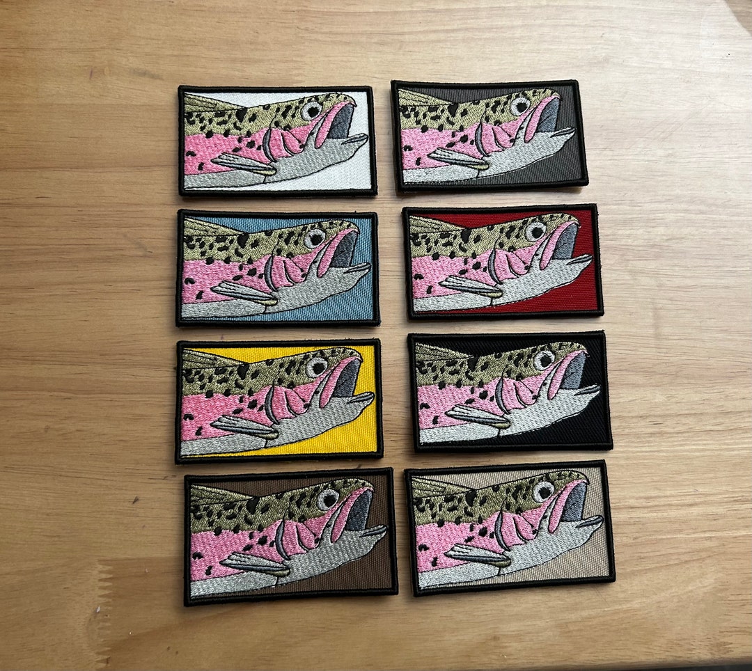 Embroidered Trout Fish Patch - Etsy