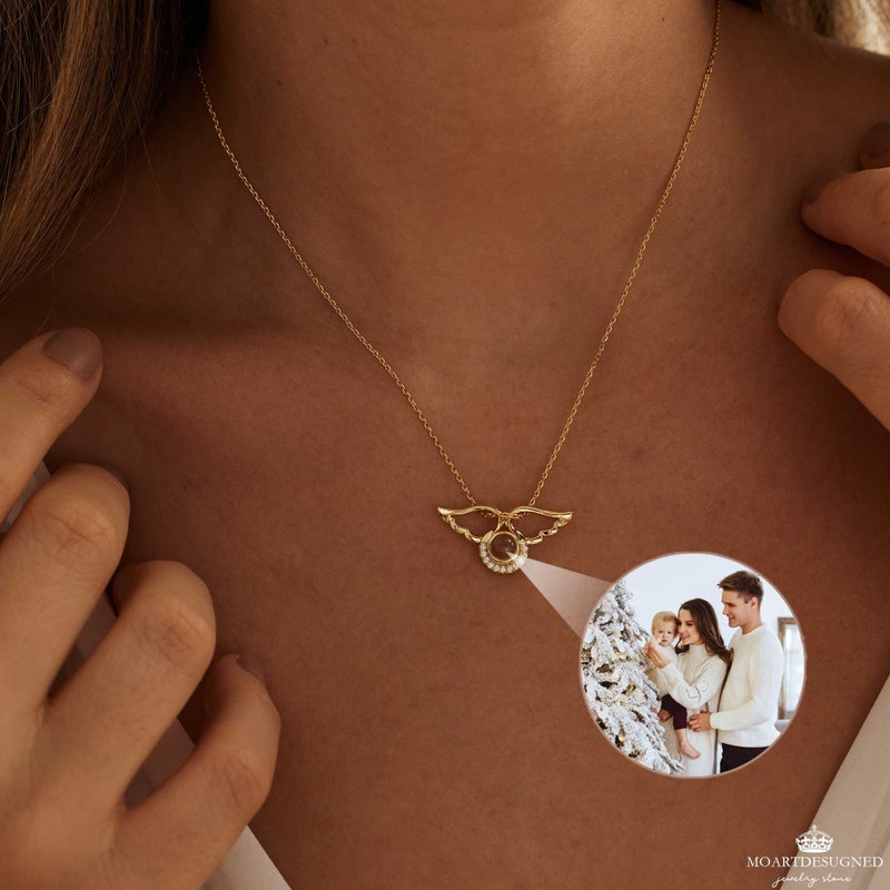 Angel Picture Necklace - Etsy