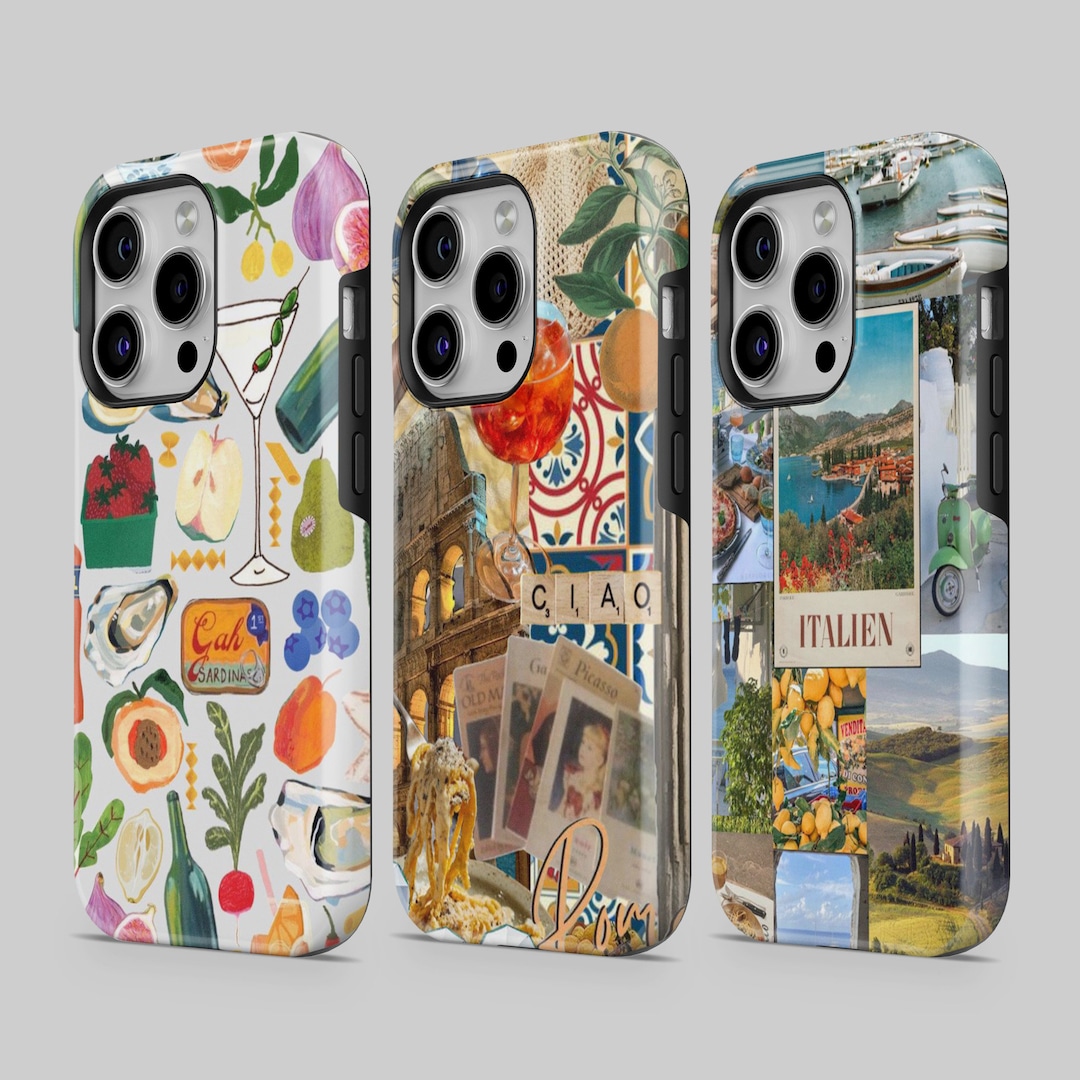 Italian Summer Phone Case Chill TOUGH Cover Fit for iPhone 15 Pro Max ...