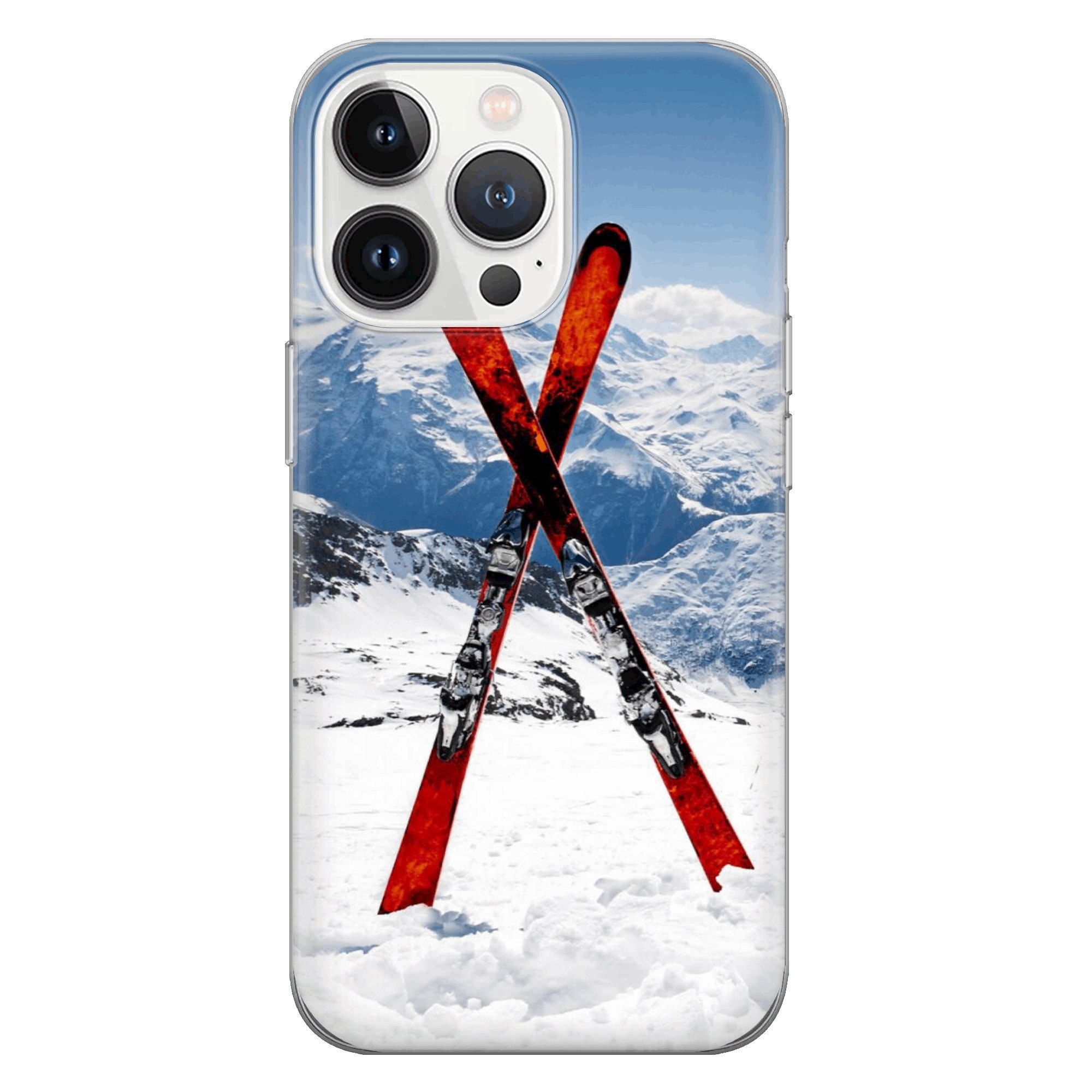 Ski in Alps Phone Case Sports Cover Fit for iPhone 15 Pro Max, 14 Plus ...
