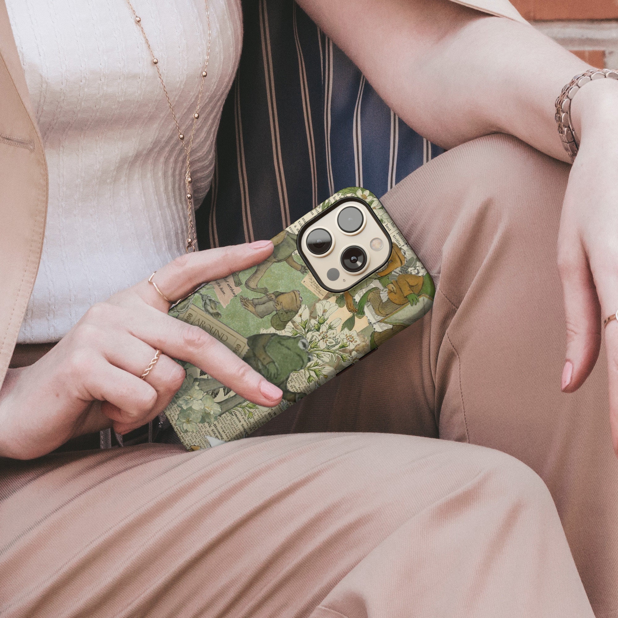 Frog and Toad Phone Case Green TOUGH Cover Fit for iPhone 15 Pro Max ...