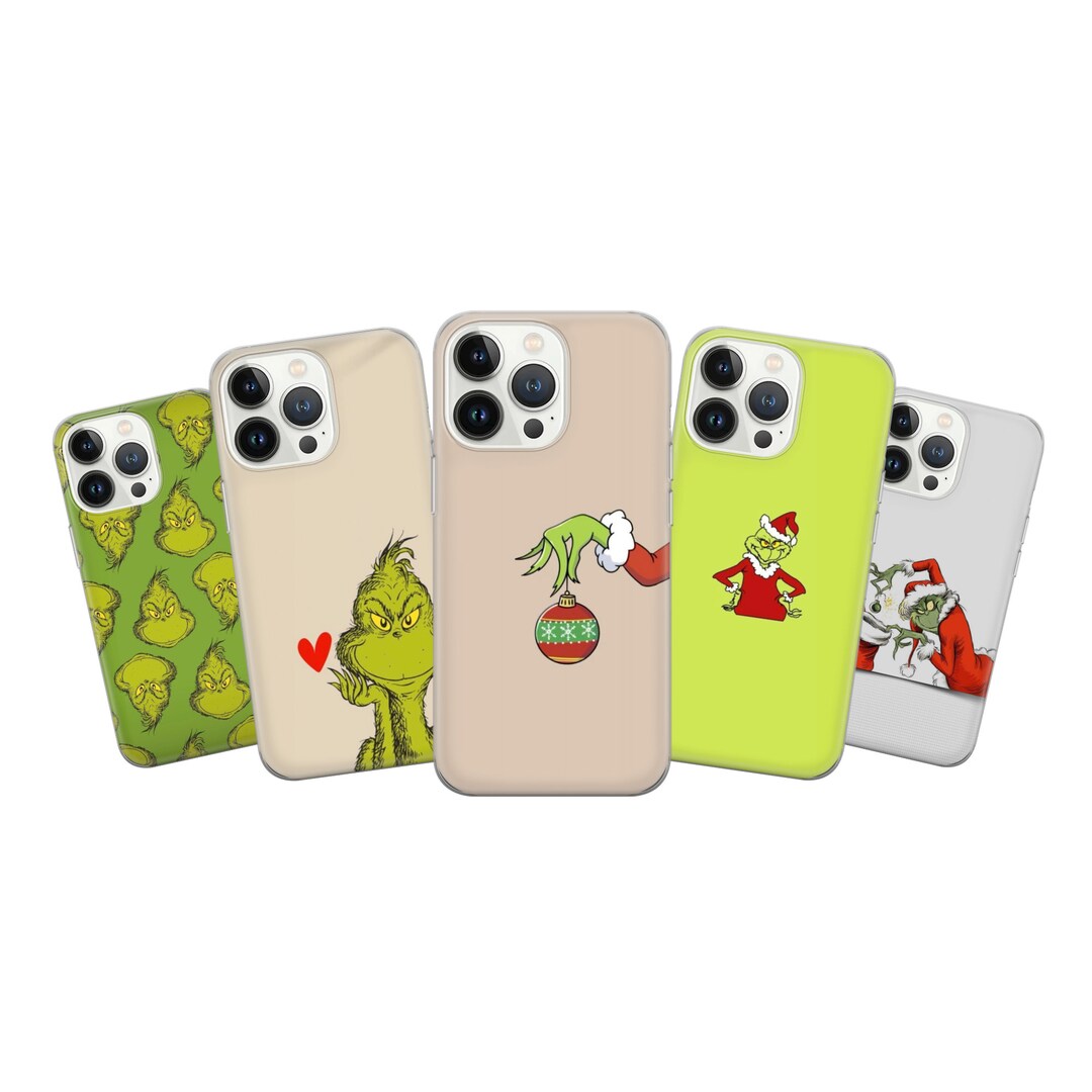 Funny Grinch Phone Case Christmas Cover Fit for iPhone 15 Pro Max, 14 ...