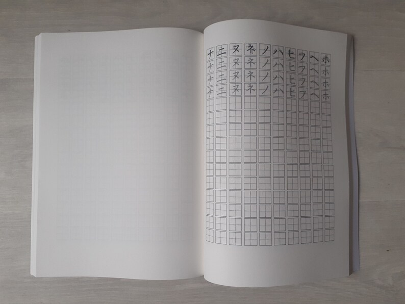 Hiragana and Katakana Writing Notebook: A4 Format for Beginners in ...