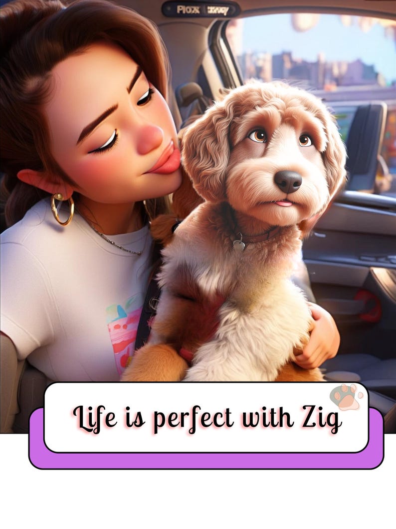 Custom Pet Portrait: Cartoon Unique Painting From Photo - Etsy