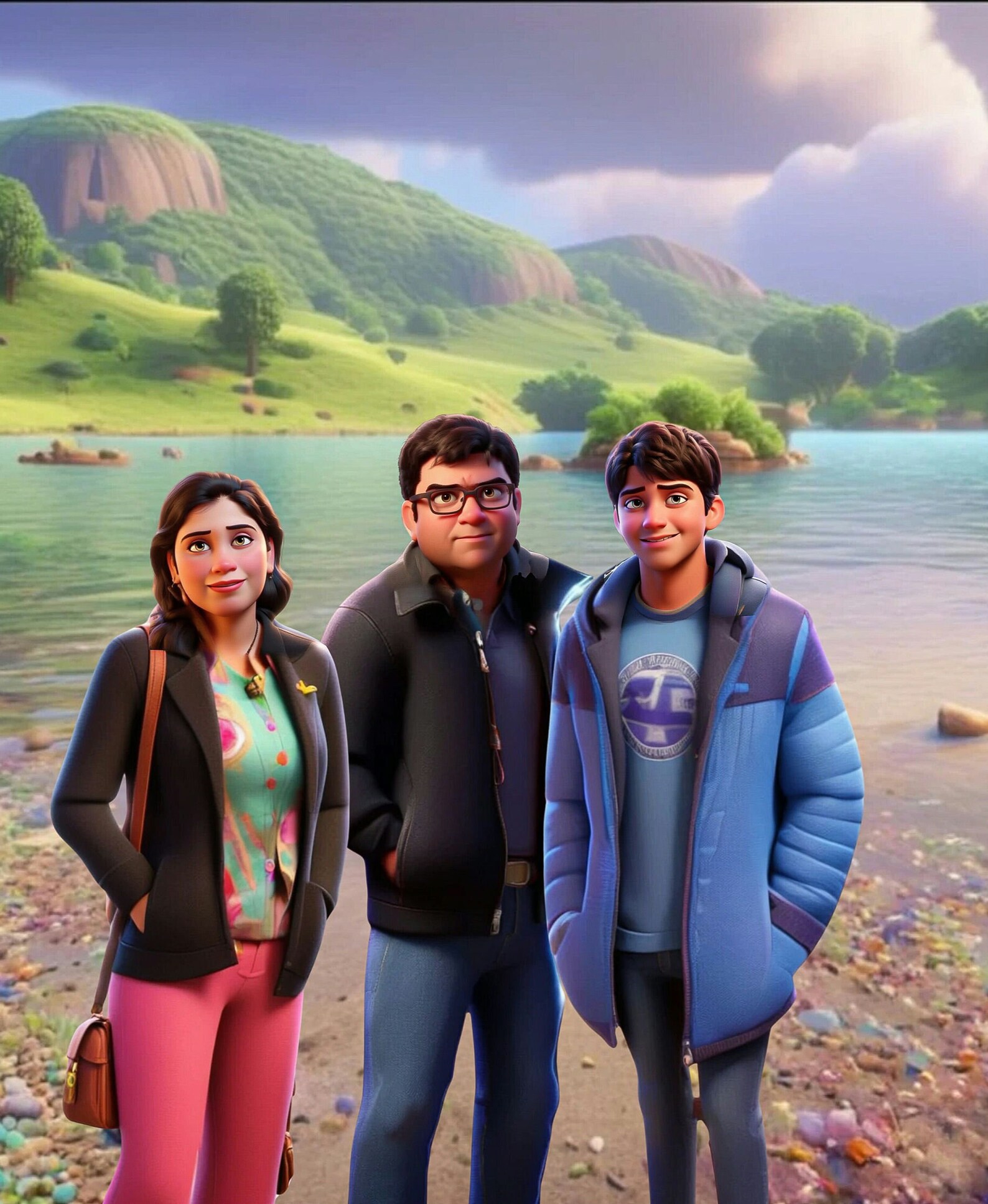 Custom Cartoon 3D, Personalised Family Portrait, Cartoonize Love One ...