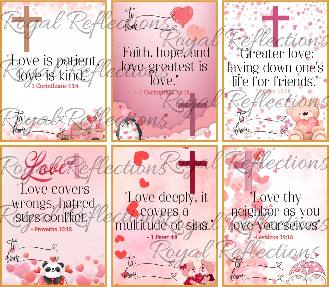 Bible Valentines Cards - Etsy