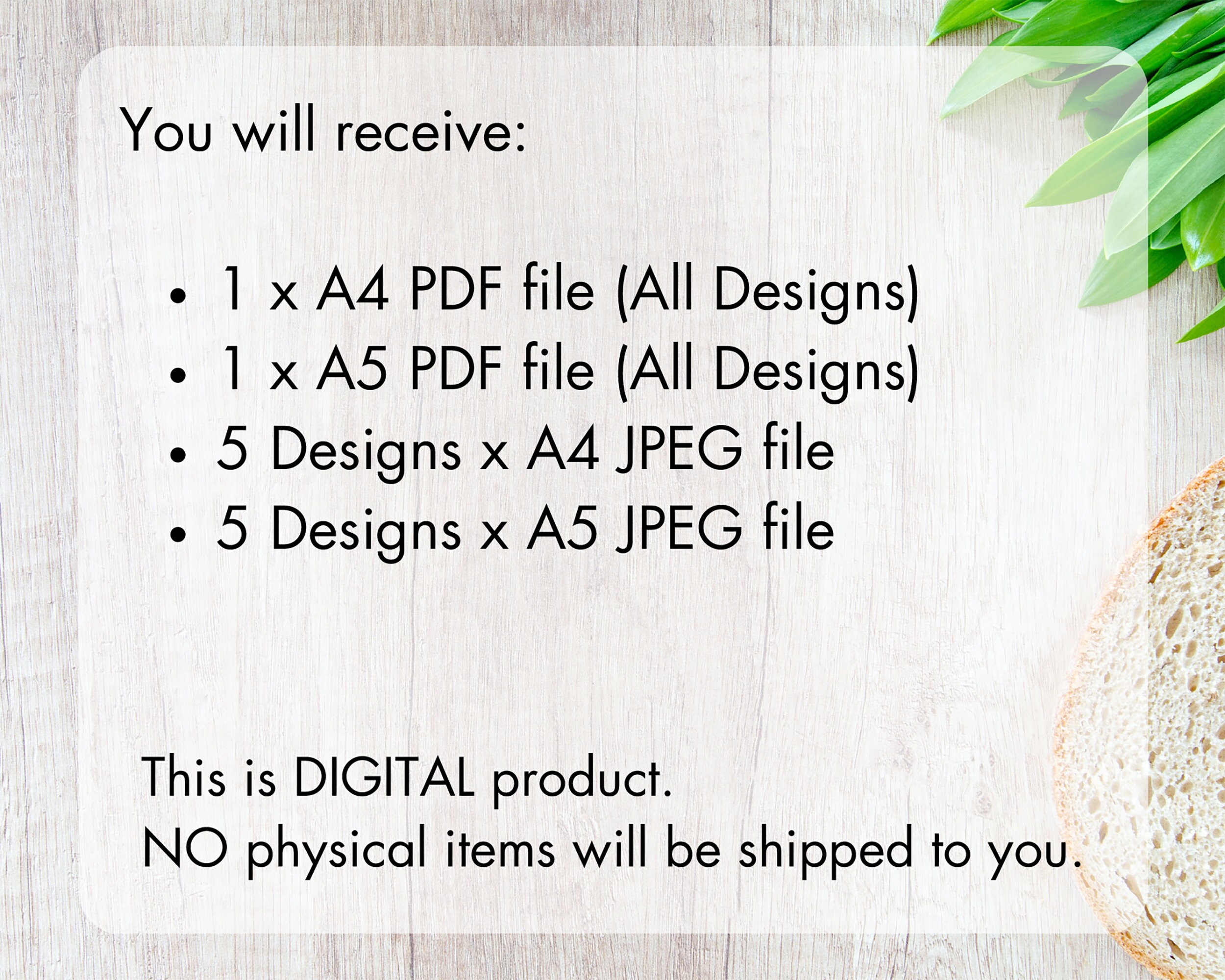 Printables A4 Recipe Template and A5 Recipe Card - Etsy