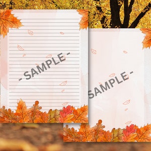 Printable Notepaper, 8.5" X 11" Note Pages, Lined, Unlined, Four ...