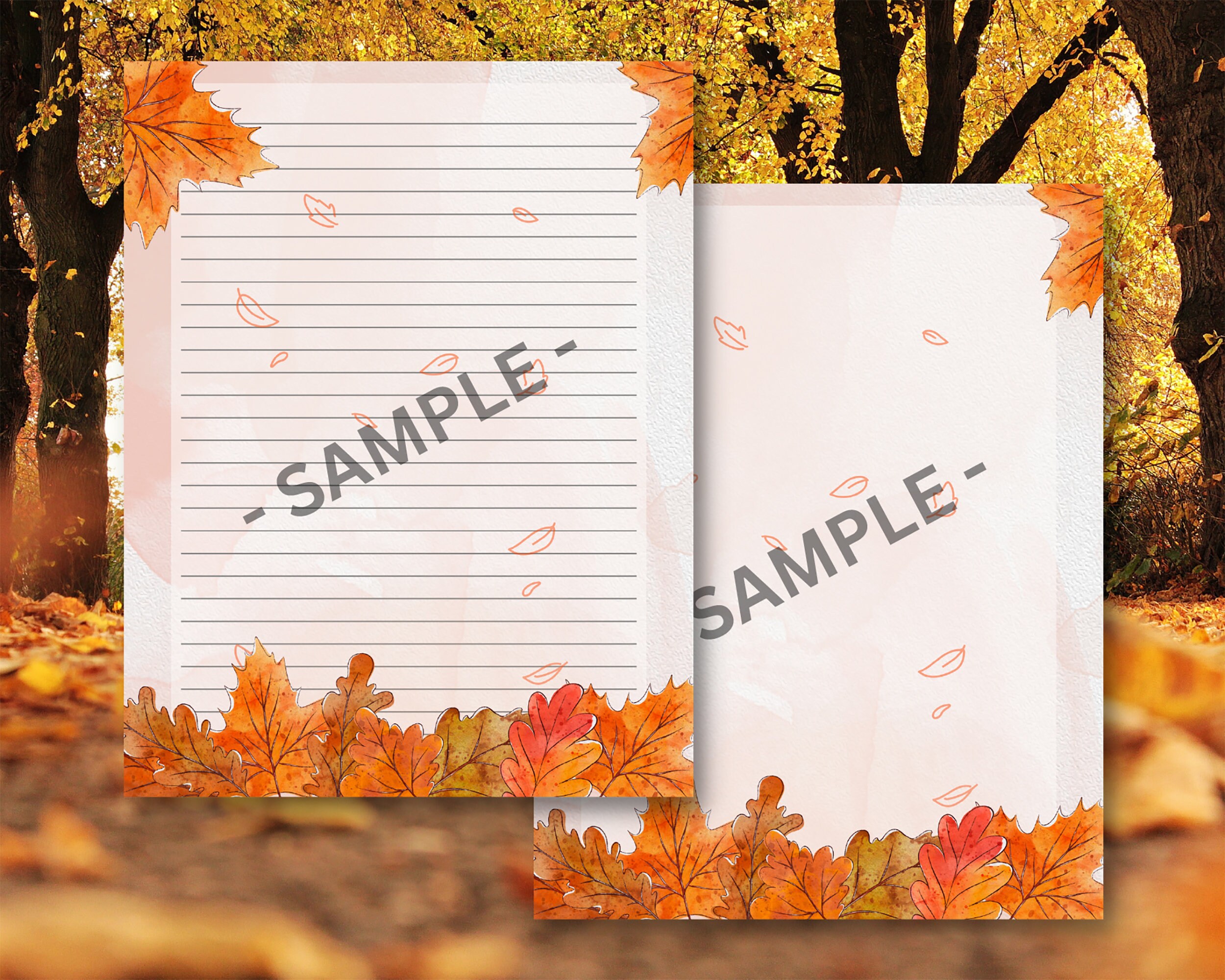 Printable Notepaper, 8.5" X 11" Note Pages, Lined, Unlined, Four ...