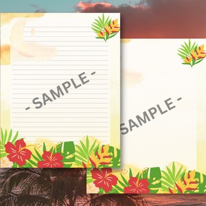 Printable Notepaper, 8.5" X 11" Note Pages, Lined, Unlined, Four ...