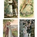 32 Vintage Postcards Couples Lovers Digital Download, Romantic ...