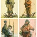 Retro Fishermen Printable Postcards Set of 22 Vintage Fishing Designs ...