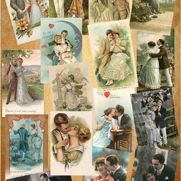 Couple Postcard - Etsy