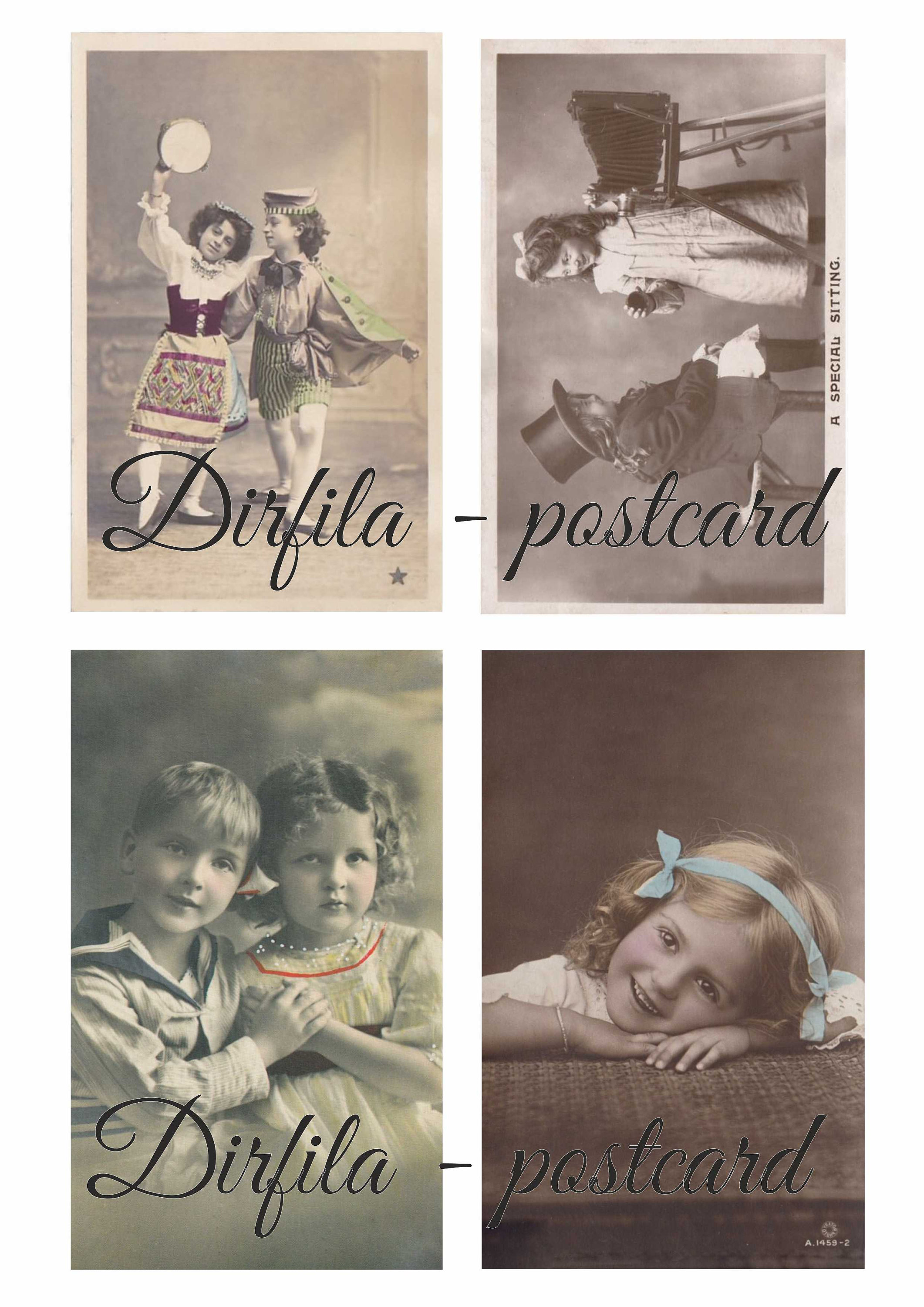 Vintage Photographs of Children 1900-1910, Postcard Digital, High ...