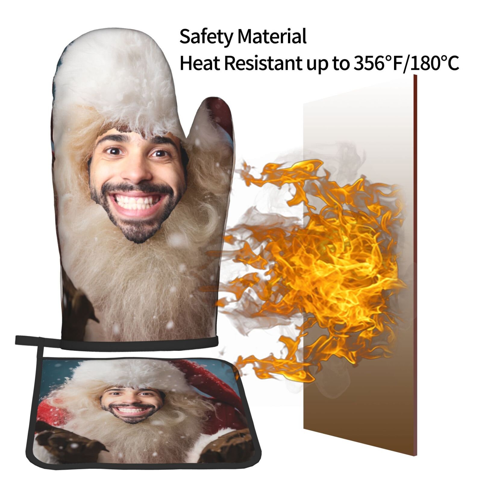 Custom Oven Mitt Photo, Custom Photo Oven Mitt, Personalised Oven Mitt ...