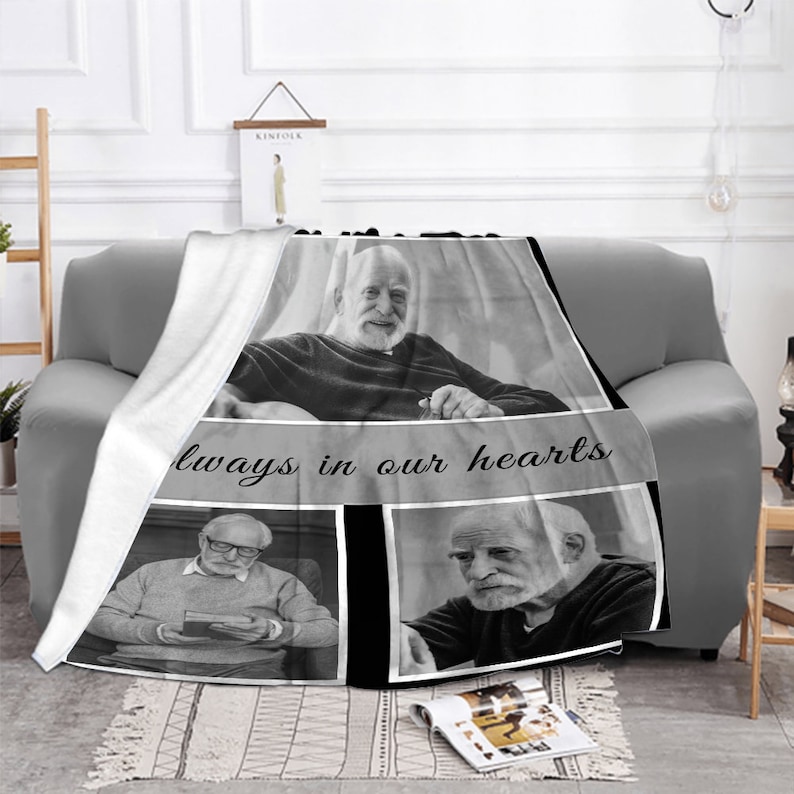 In Loving Memory Blanket, Customize Memorial Gift for Loved, Condolence ...