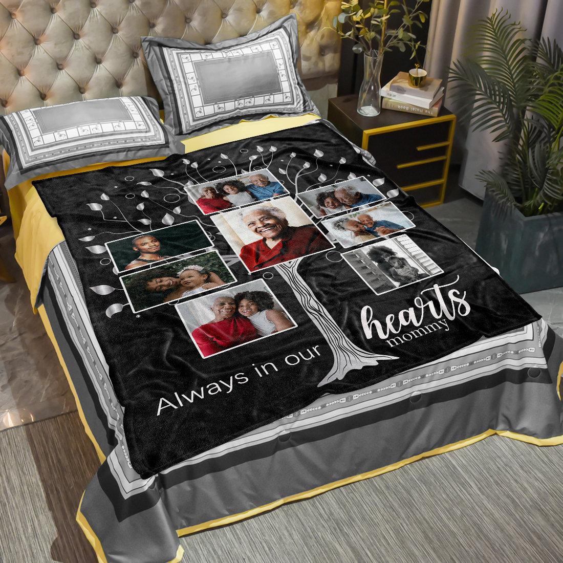 In Loving Memory Blanket Custom, Custom Personalized Photo Collage ...